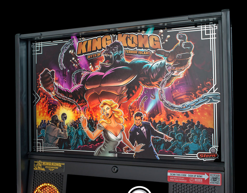 King Kong: Myth of Terror Island Pinball Machine - LE Edition by STERN Pinball For Sale UK.